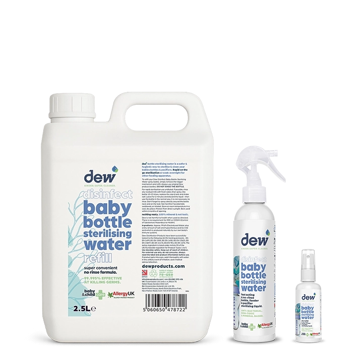 Disinfect Baby Bottle Sterilising Water | Dew Products